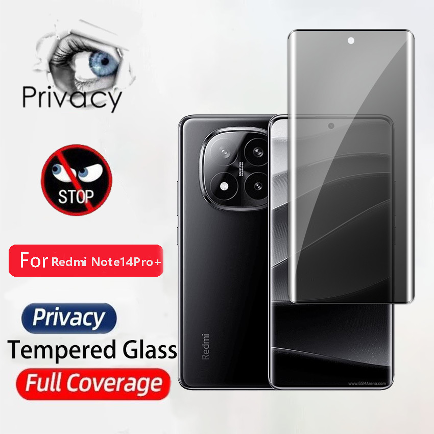 1-2 Pcs Película De Vidro Protetora De Privacidade Para Xiaomi Redmi Note 14 Pro Plus 14Pro ...