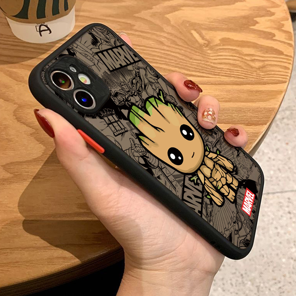 Capa Marvel Deadpool Groot Para Xiaomi Redmi Note 13 12 11 10 10A 10X 9 Prime 9S 8 Pro Plus 4G ...