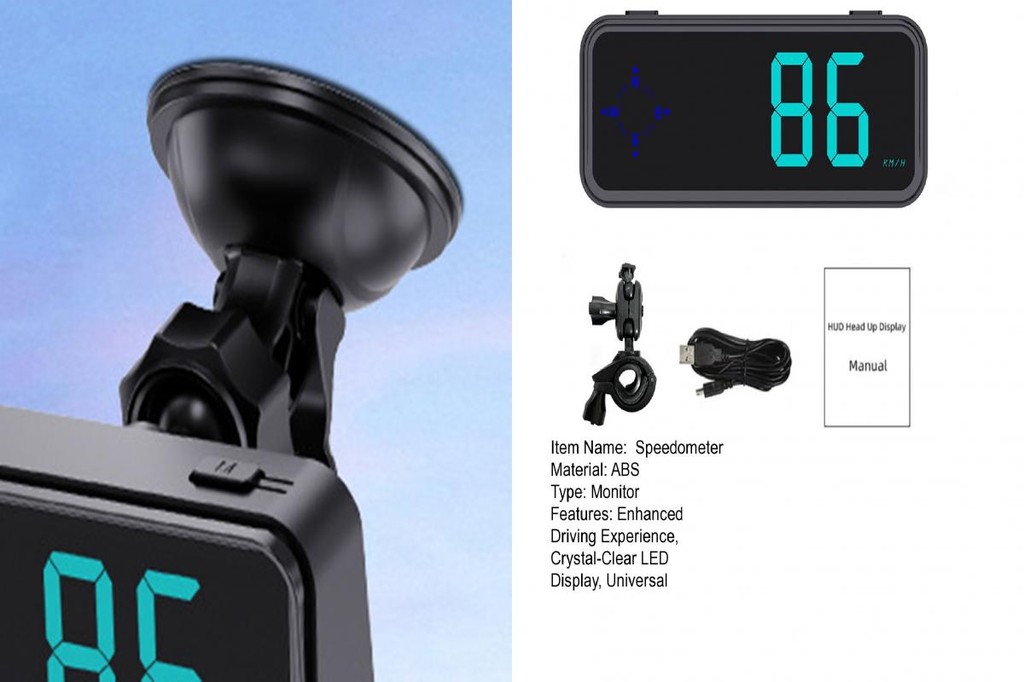 Mini Led Digital Speedometer Gps for All Vehicles Universal Car Hud Mph ...