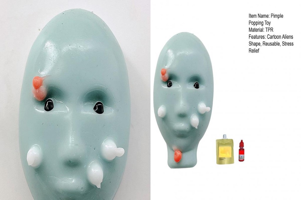 Pimple Popping Toy Reusable Fidget Kit for Stress Relief Fun Cartoon ...