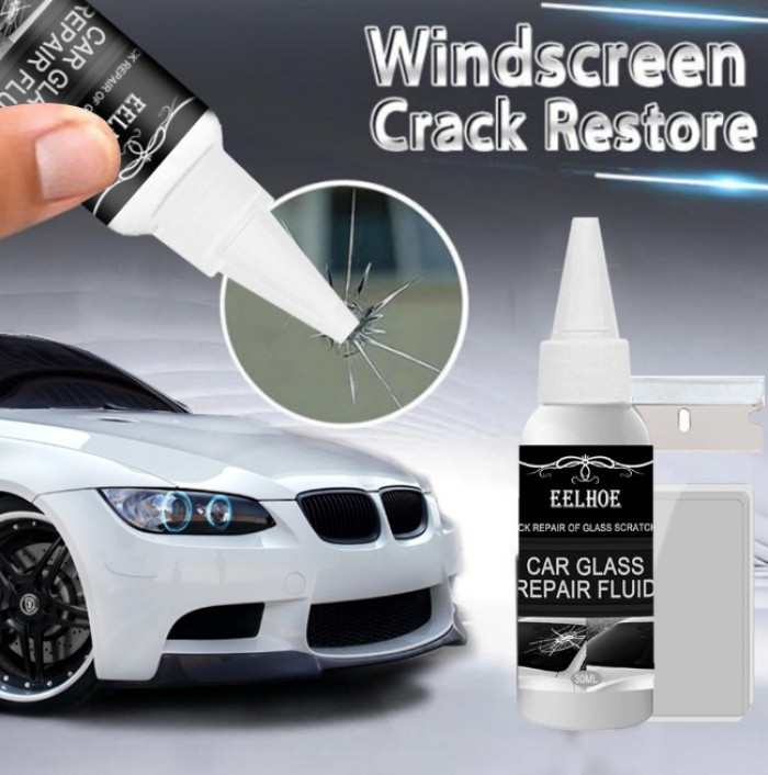 kit De Reparo De Vidro Para-Brisa Líquido Rachado/Cola Rachaduras Carro ...