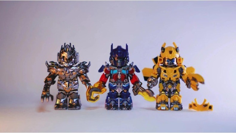 Minifiguras 3 Em 1 Transformadores Optimus Prime Bumblebee Megatron ...
