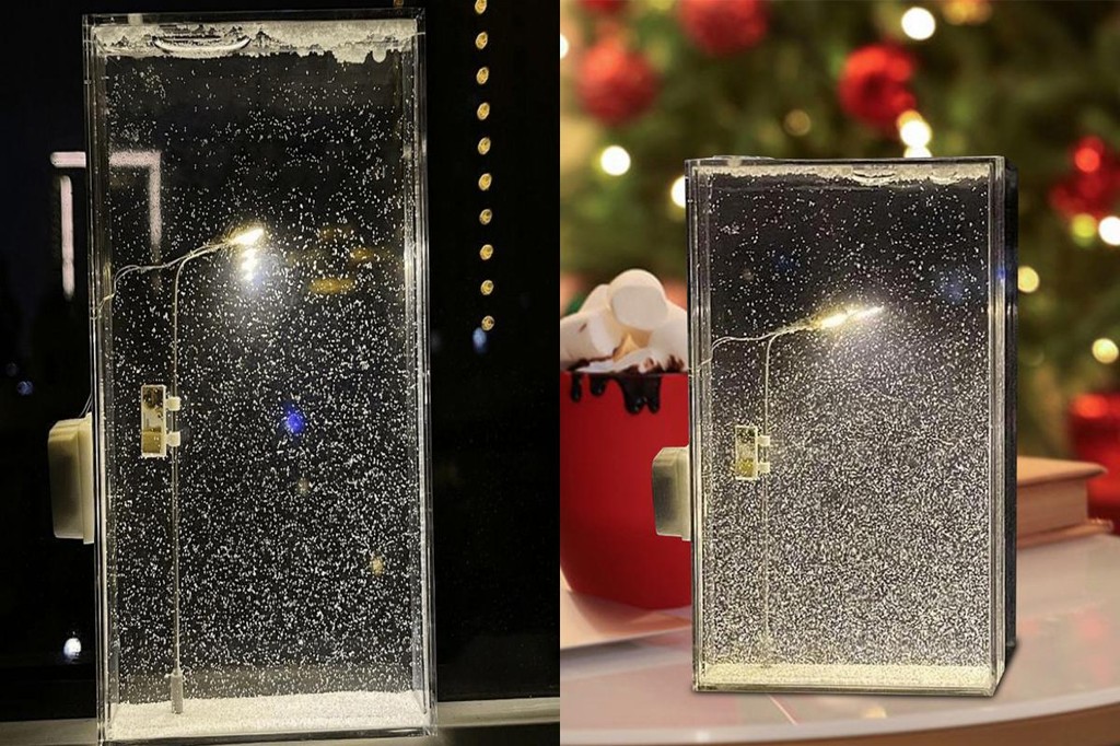 Handcrafted Snow Scene Light Diy Night Kit Street Lamp Snowflake ...