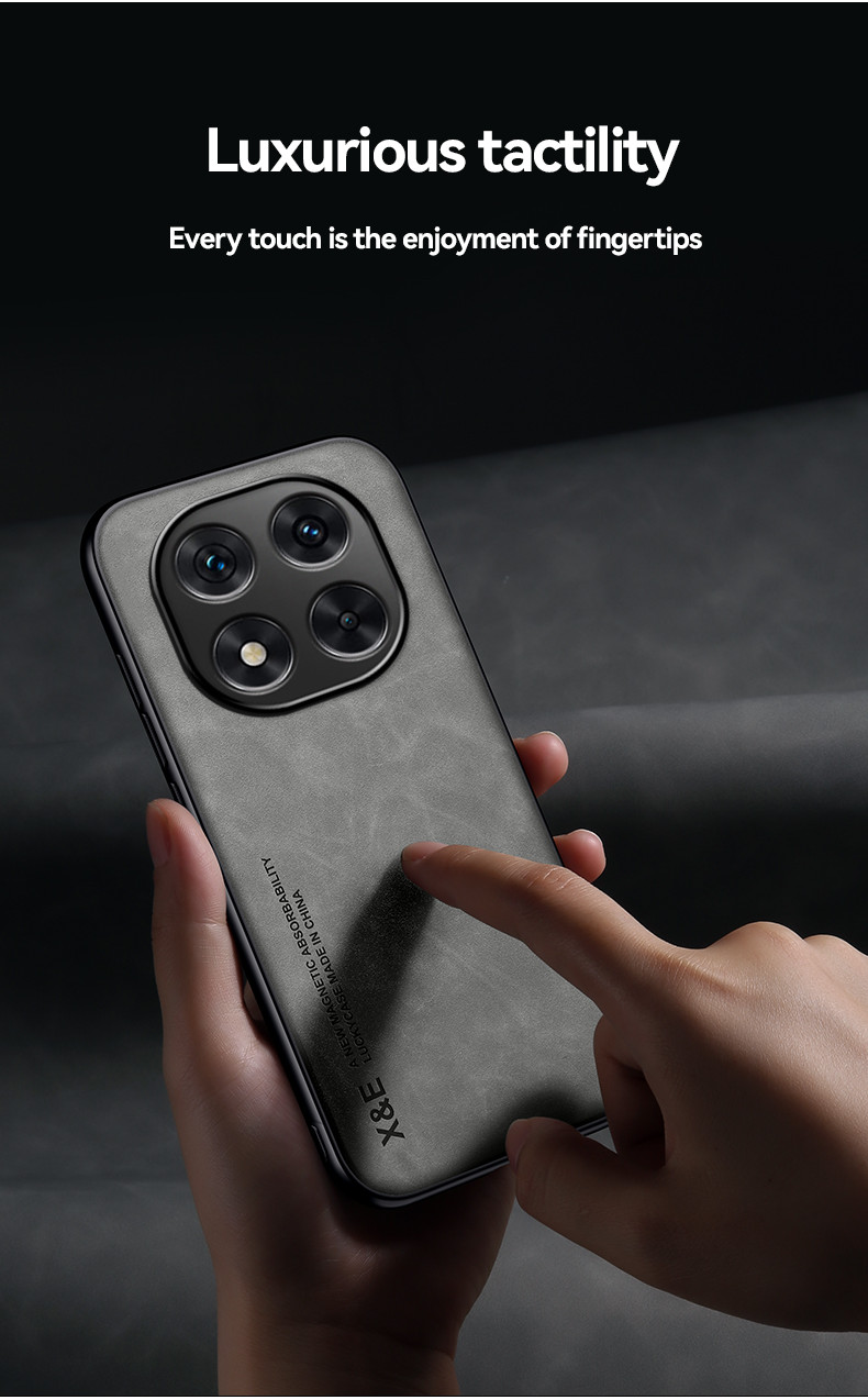 Para Xiaomi Redmi Nota 14 Pro Plus , 5G Embalagem ELVEV Luxo Couro Pele ...