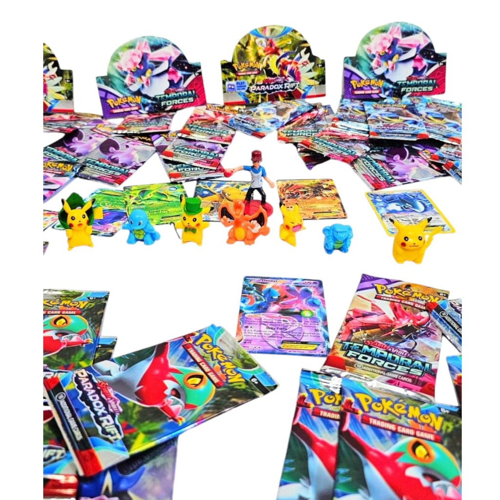 Pokemon + Ash - Vem com 10 cards - cartas | Shopee Brasil