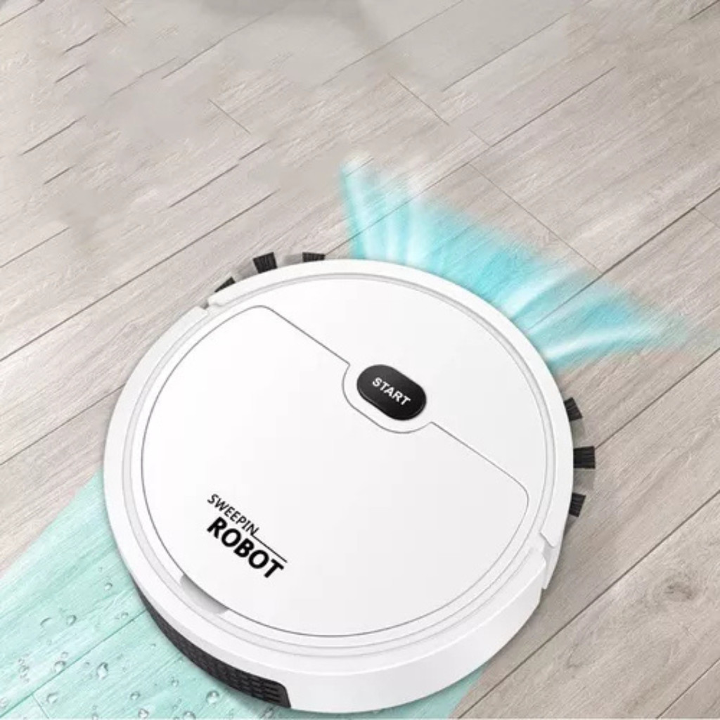 Robô Aspirador de Pó Recarregável Sweepin Robot - NO.K235 - Branco | Shopee Brasil