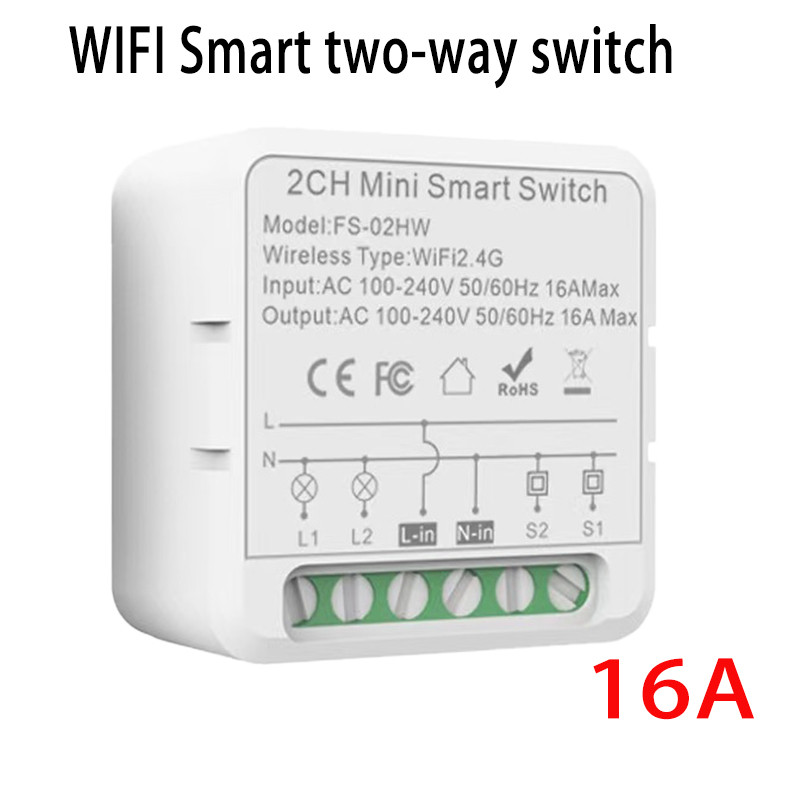 Tuya Interruptor Inteligente Módulo De Wi-Fi 16A Monitoramento De ...