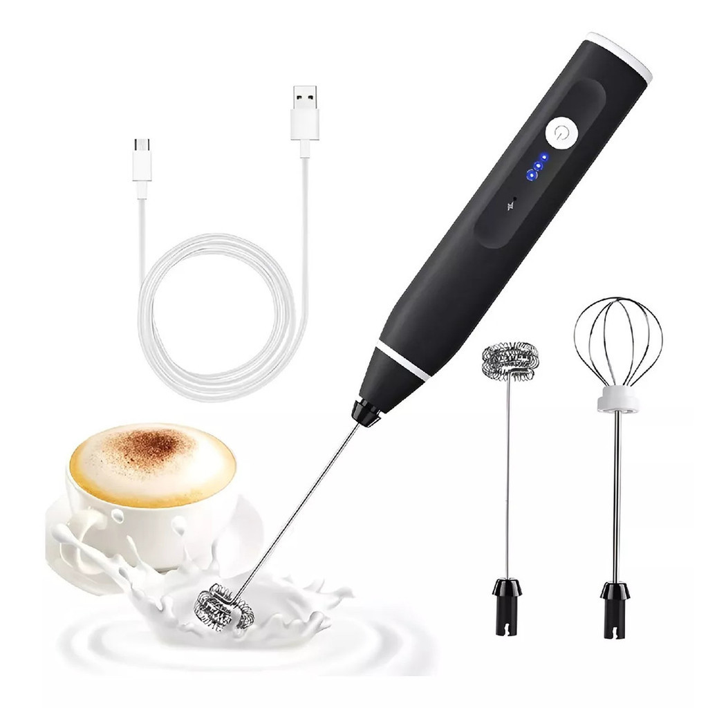 Mini Mixer Misturador Bebidas Ovos Portátil Elétrico Bateria | Shopee ...