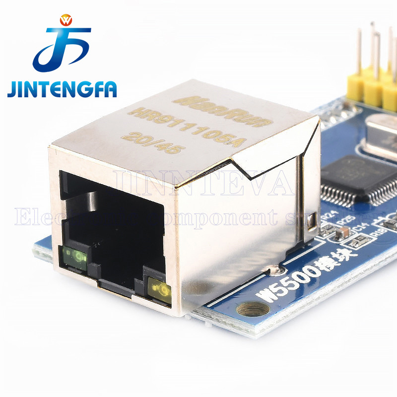 Módulo De Rede LAN W5500 Ethernet Escudo Suporte Programa Microcontrolador TCP/IP 51/STM32 Com ...