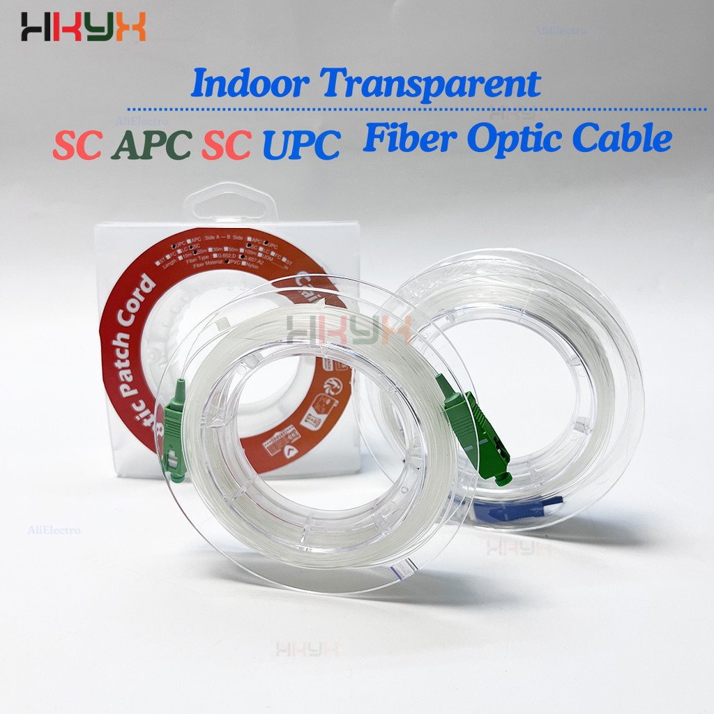 Extensão De Fibra Óptica De Gato De Núcleo Único Interno Transparente ...