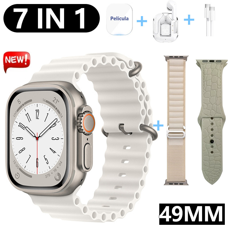 Smartwatch X10 Ultra série 9 TWS 49mm 2.02 polegadas esportes Fitness ...