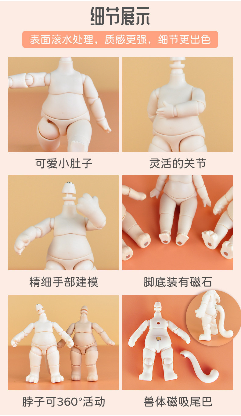 YMY Body Fat Pear Pode Ser Conectado À Cabeça De Boneca De Argila GSC ...