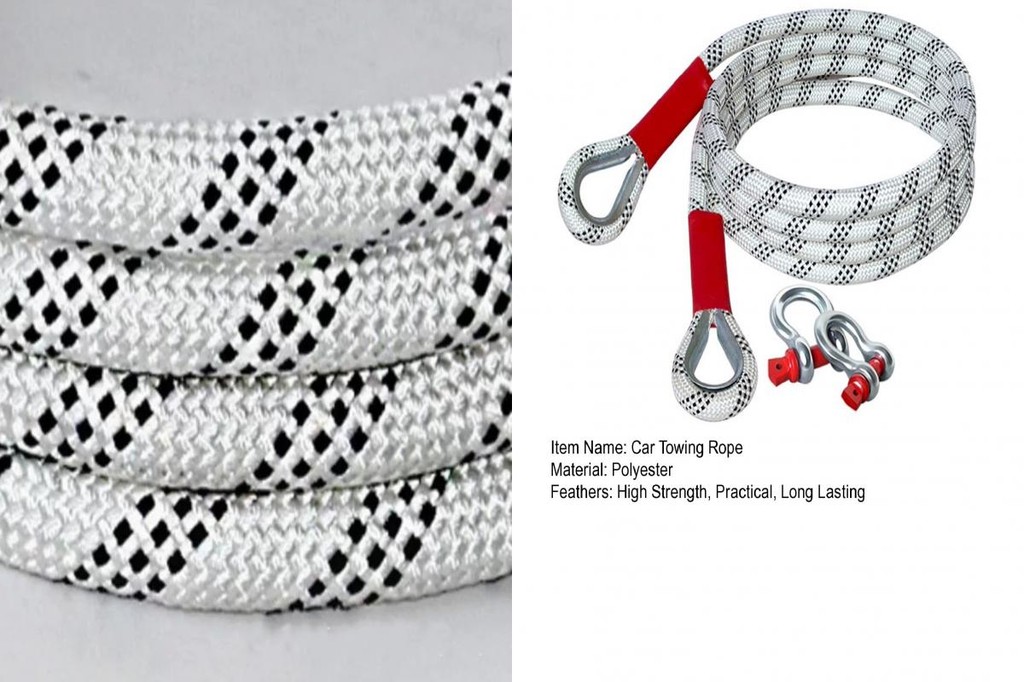 Heavy-duty Trailer Rope Metal Car Traction High Strength for Easy Auto ...