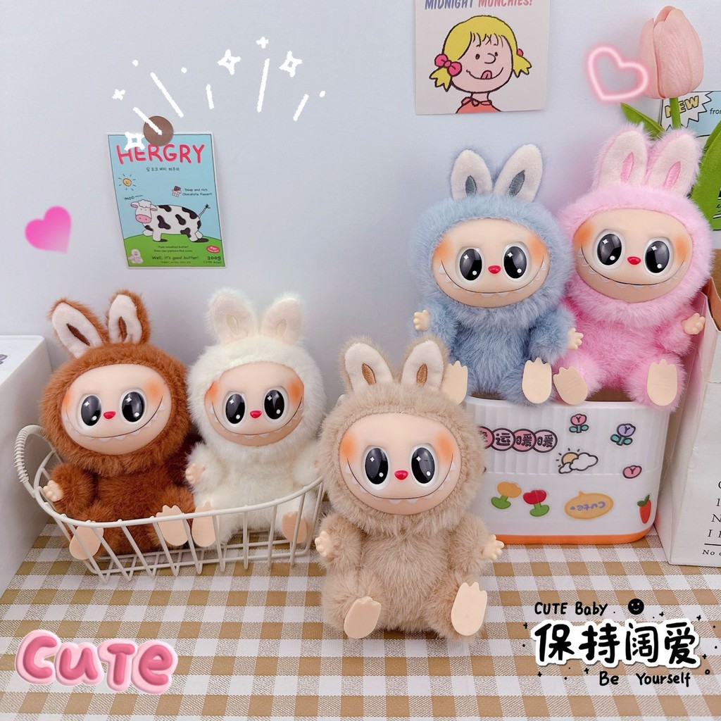 Boneco Pelucia Labubu Monster 15 cm Lufufu TikTok Segunda geração ...