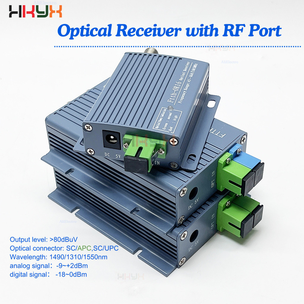 GPON FTTH CATV Receptor Óptico De Alto Nível Com WDM A 1 * RF/2 ...