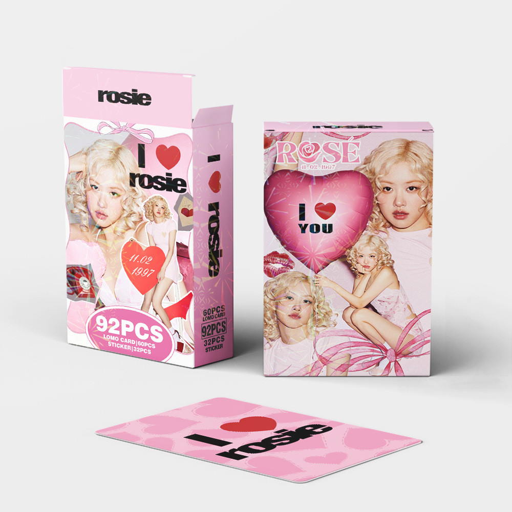 KPOP 92 Unidades/Caixa BLACKPINK ROSE SOLO Photocards ROSIE LOMO Cartão ...