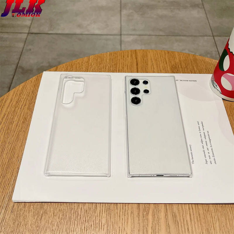 [JLK] S25 Ultra Frameless Borderless Slim Matte Case Para Samsung Galaxy S25 Plus S24 S23 S22 ...