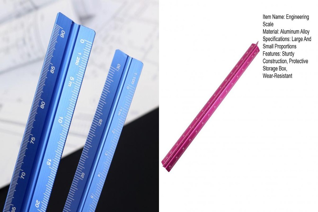 Engineering Triangular Ruler Aluminum Alloy Drafting Tool High ...