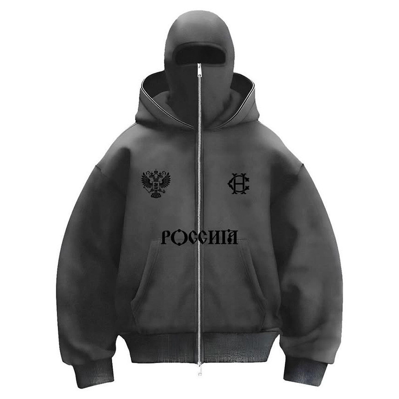 2025 Novo Moletom Balaclava , Design Exclusivo Com Capuz Ninja , 2 Capuzes Completos Estilo ...