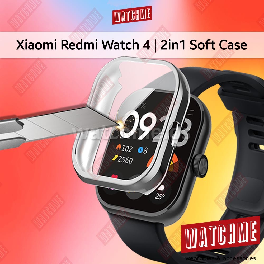 Capa Protetora Xiaomi Redmi Watch 4 , Caixa Macia 2 Em 1 Com De Tela ...