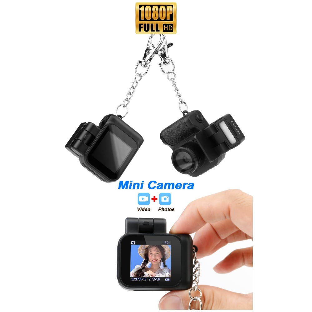 Y4000 HD 1080P Mini Câmera Com Lâmpada Flash E Doca De Bateria Gravador ...