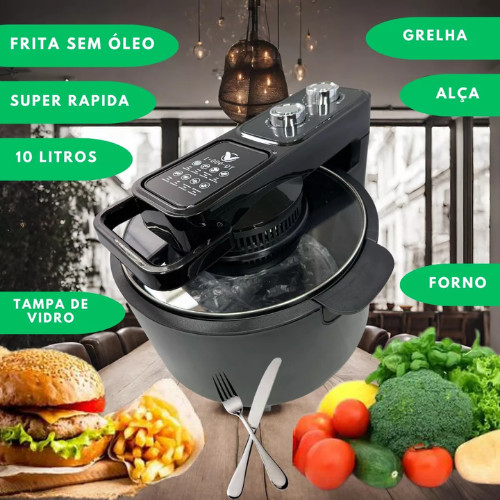 Fritadeira Elétrica Inox Power Digital 220V Sem Óleo | Shopee Brasil