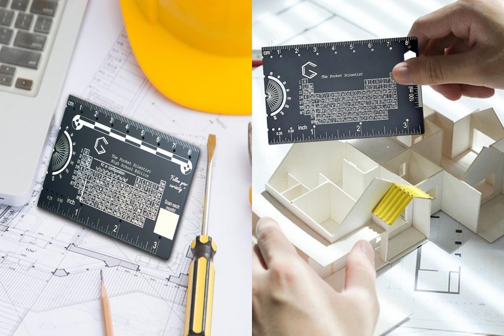 Stainless Steel Protractor Compass Engineering Ruler Multitool Scale ...