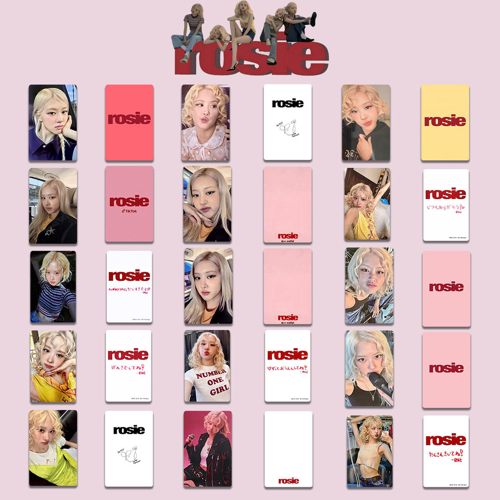 Kpop Idol ROSE Solo Álbum ROSIE Photocards | Shopee Brasil