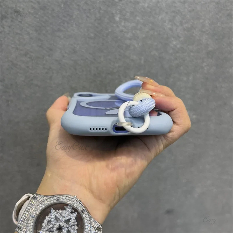 Bonito Gato Orelha Magsafe Caso Para iPhone 12 13 14 15 16 Pro Max Plus Transparente PC TPU ...