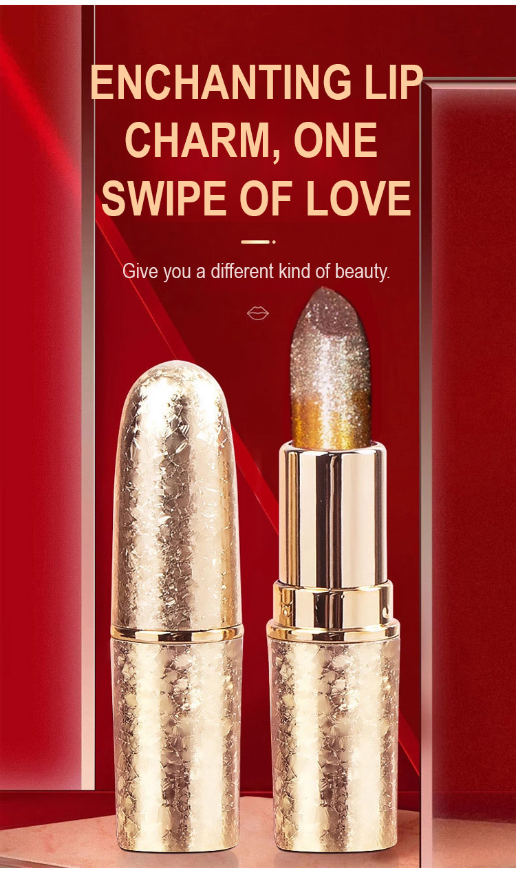 Batom Moda Vermelho Lip Gloss Perolado Ouro Poeira Luxo De Longa ...