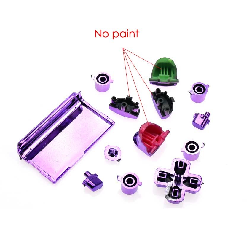 Chrome Completo R1 L1 R2 L2 Botão De Gatilho Joysticks Dpad Polegares ...