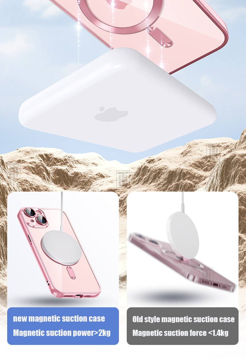 Capa De Silicone Ultrafina Revestida Transparente Para iPhone 16 15 14 ...