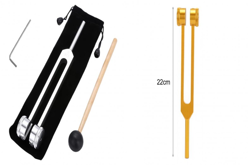 Sound Therapy Tools 128 Hz Tuning Fork Chakra Healing Set with Hammer ...