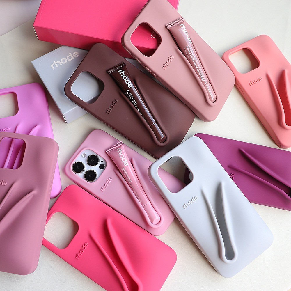 (Tem Logotipo rhode) Batom + Capa De Telefone Portátil Suporte De ...