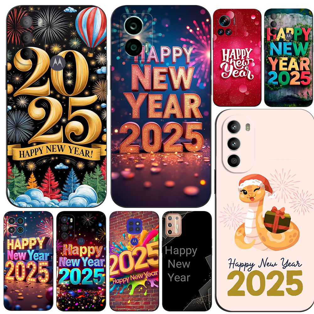 Capa Para Motorola Moto G 5G Plus G10 G20 G30 G100 5G Um 5G Ace De Telefone Silicone Feliz Ano ...