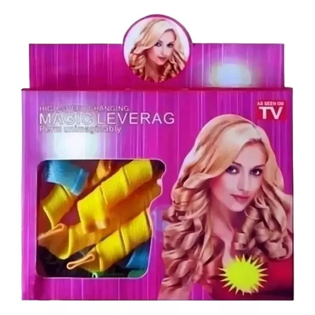 Magic Leverag: Rolinho Cacheador que Proporciona Cachos Soltos ou ...