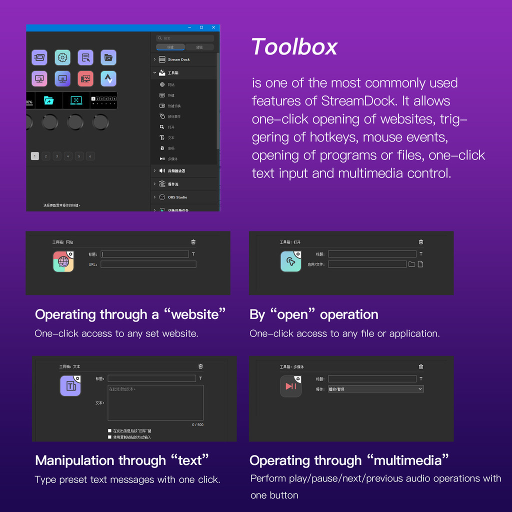 MBox N4 Stream Deck Com Botão Mirabox StreamDeck LCD Controlador De ...