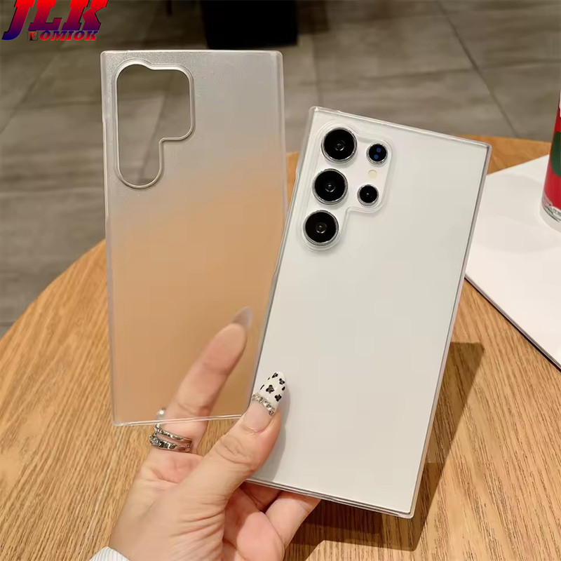 [JLK] S25 Ultra Frameless Borderless Slim Matte Case Para Samsung Galaxy S25 Plus S24 S23 S22 ...