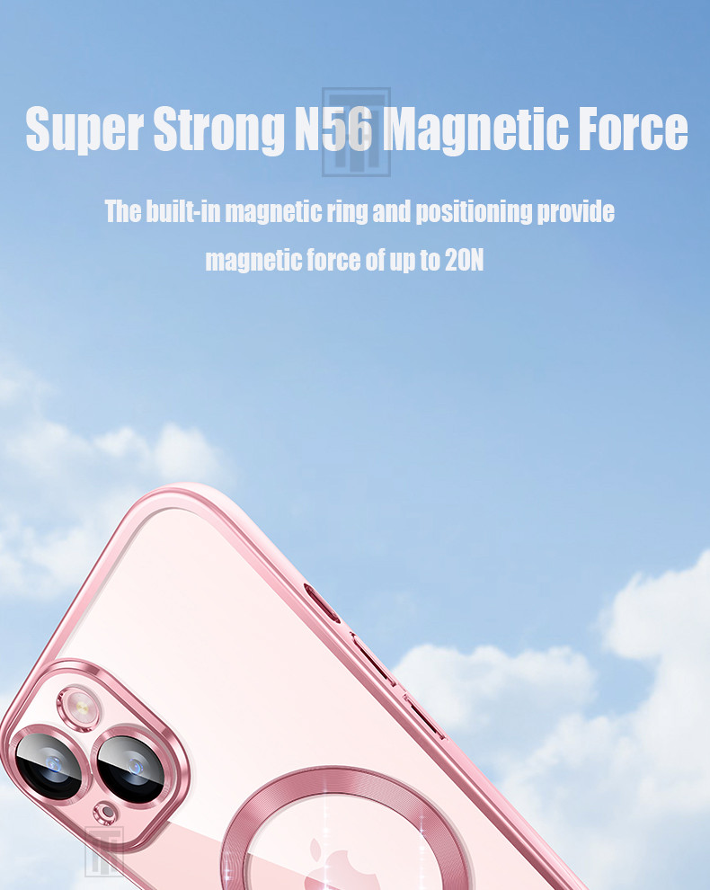 Capa De Silicone Ultrafina Revestida Transparente Para iPhone 16 15 14 ...