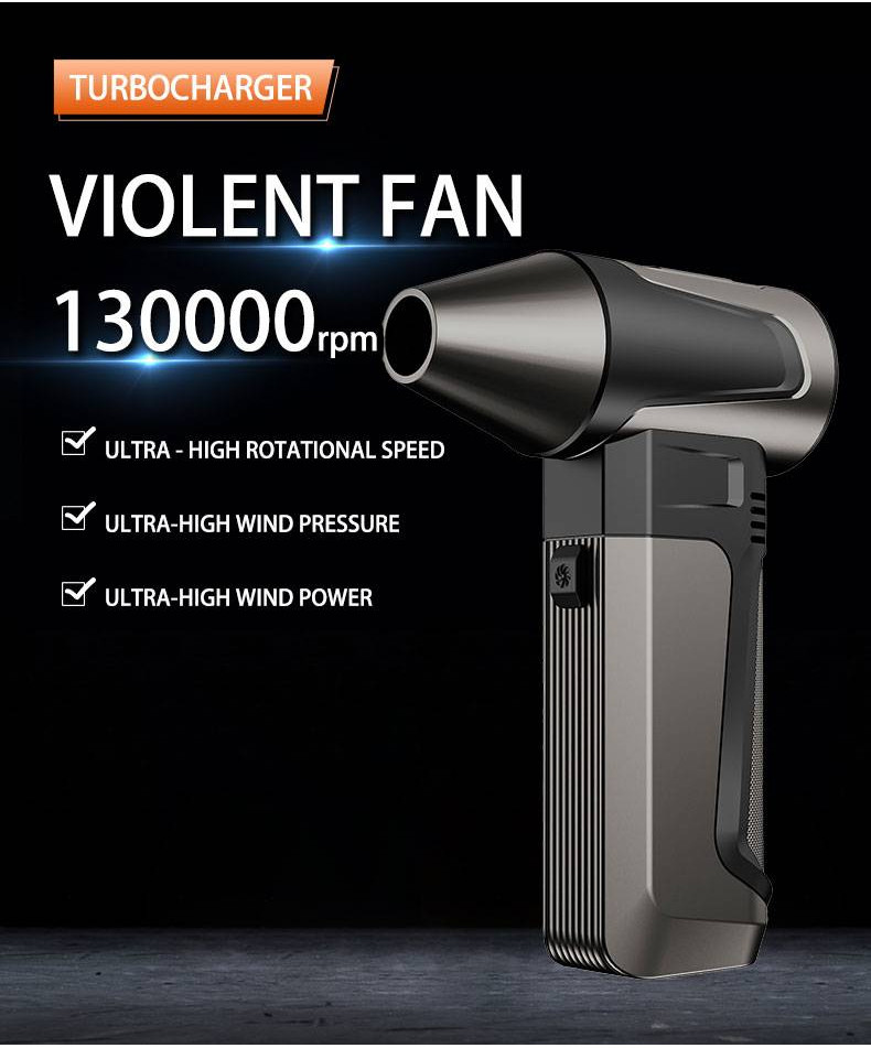 130,000 Electric Violent Turbo Fan Mini Outdoor Handheld High Speed ...