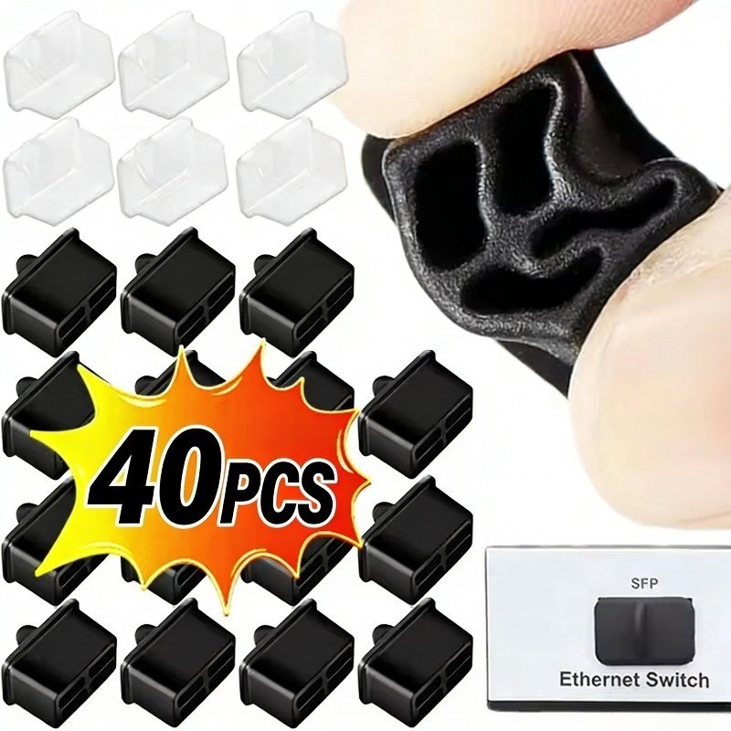 Plugues Antipoeira De 10-40 Unidades-Protetor De Porta De Fibra Óptica ...