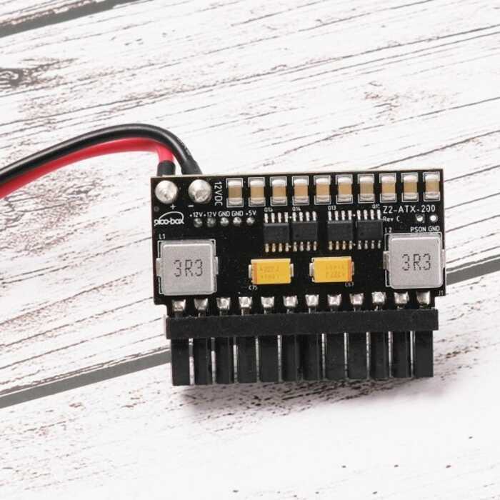 PICO-BOX Z2-ATX-200W Plugue reto 24 Plug Módulo de alimentação Módulo ...