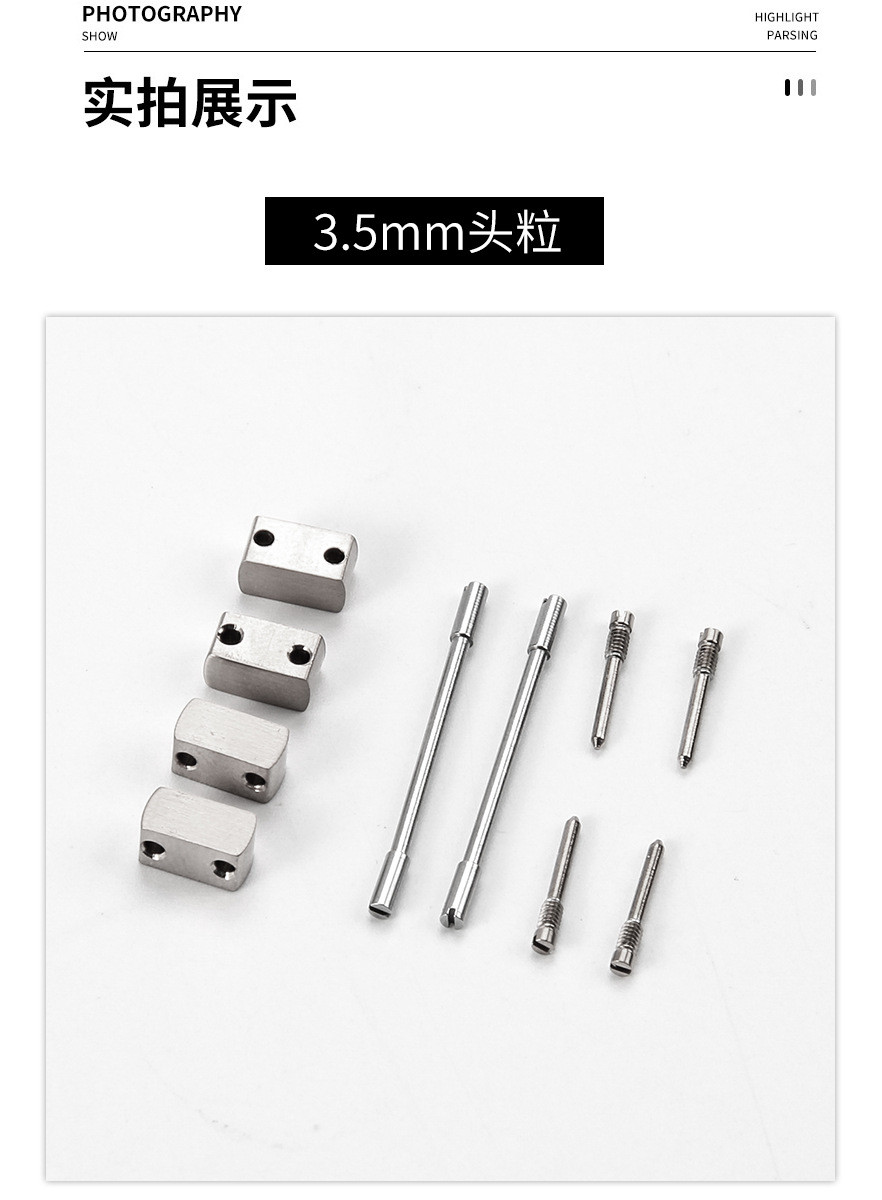 Conectores De 3.5 Mm Para Um Piguet 26 GA-2100-2110 3a Mod Pulseira De ...