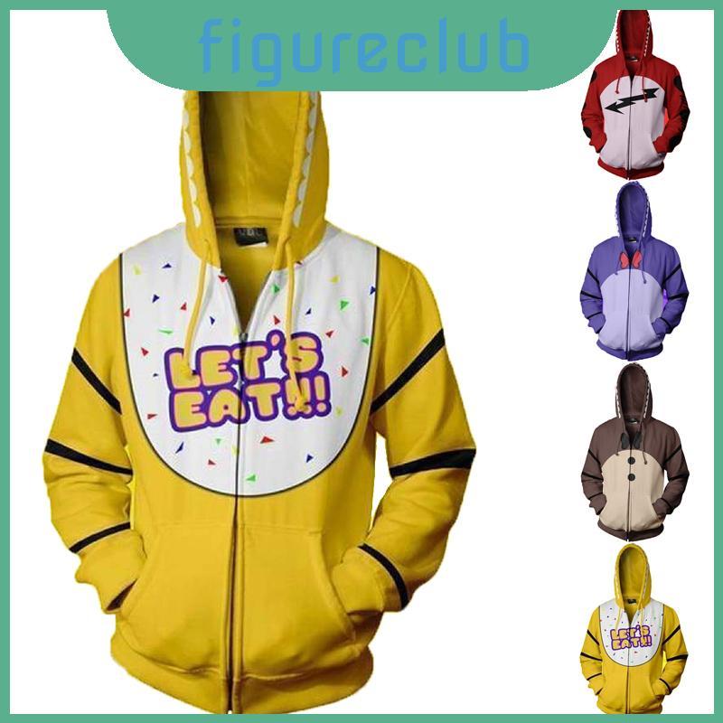 Nights Versátil Five At Freddy's Fnaf Zipper Up Hoodie Ideal Para ...