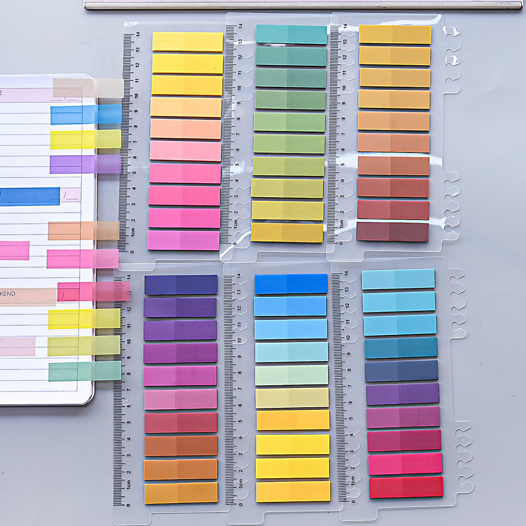 Morandi Color pet Notes Notas de índice transparente Notas adesivas ...