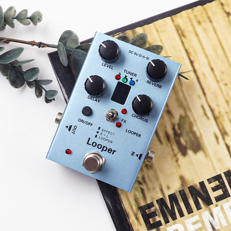 Pedal Multiefeitos De Guitarra 5 Em 1 : 40s Looper Delay Chorus Reverb ...