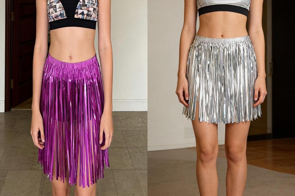 Designed with a high waist and large hem this skirt is very beautiful ...