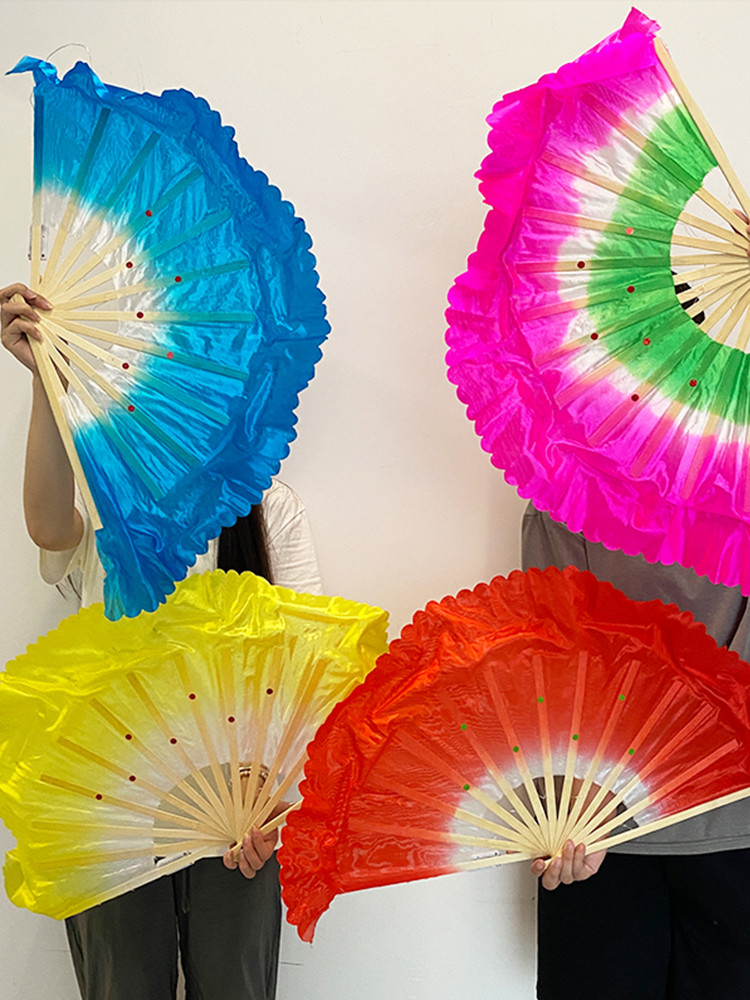 Leque De Mão De Seda Curta Para Dança Do Ventre , 13 Polegadas , Luz ...