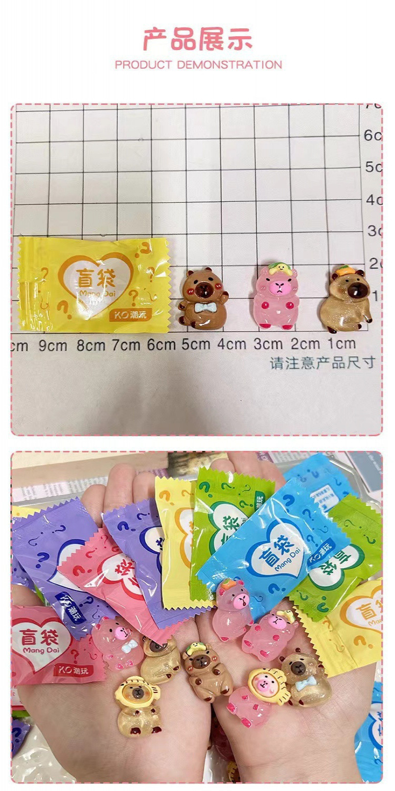 45 peças de brinquedos de resina de mini animais + plantas fofos que ...