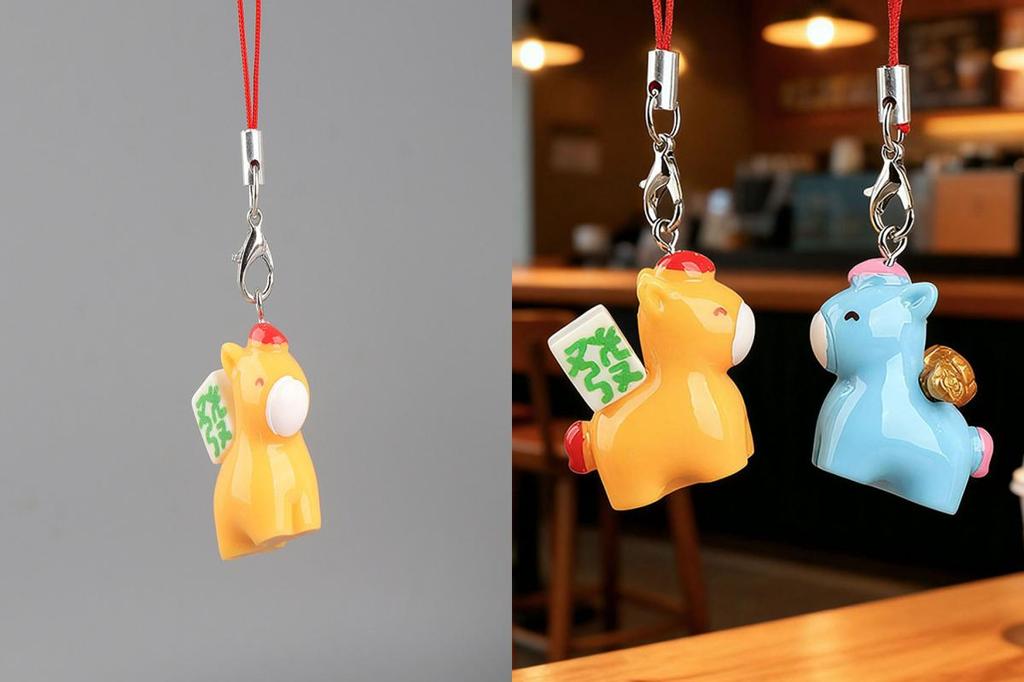 Lucky Phone Charm 2026 Year of Horse Pendant Keychain Good Luck Zodiac ...